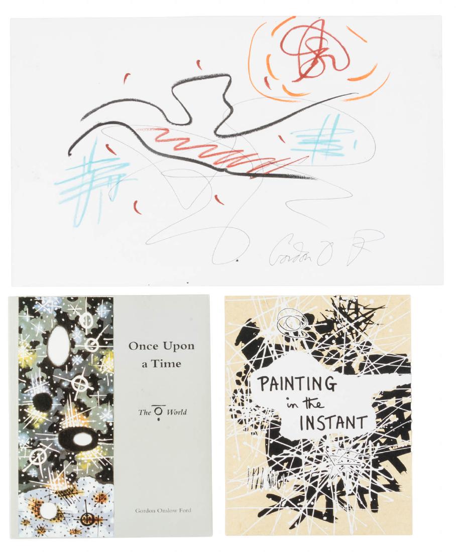 Gordon Onslow-Ford Poster signed and with original art