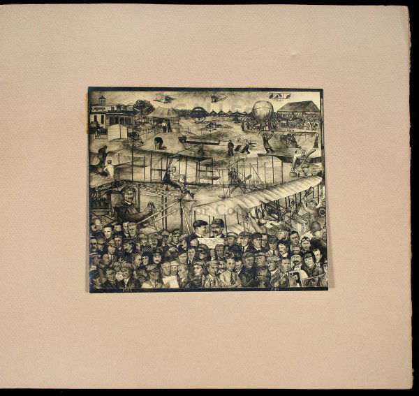 2018: Photos of Aline Rhonie's Aviation Mural