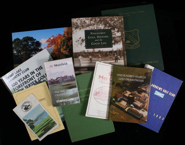 Lot Of 11 Golf Club Histories And Booklets