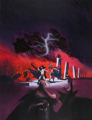 Harry Borgman Painting Cover Art For Andre Norton