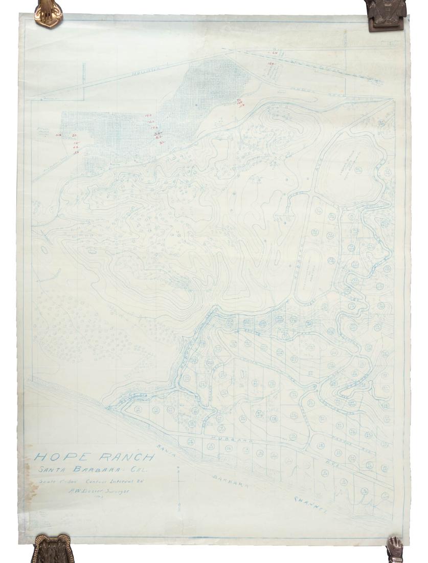 Rare map of Hope Ranch, Santa Barbara - Feb 21, 2019 | PBA Galleries in CA