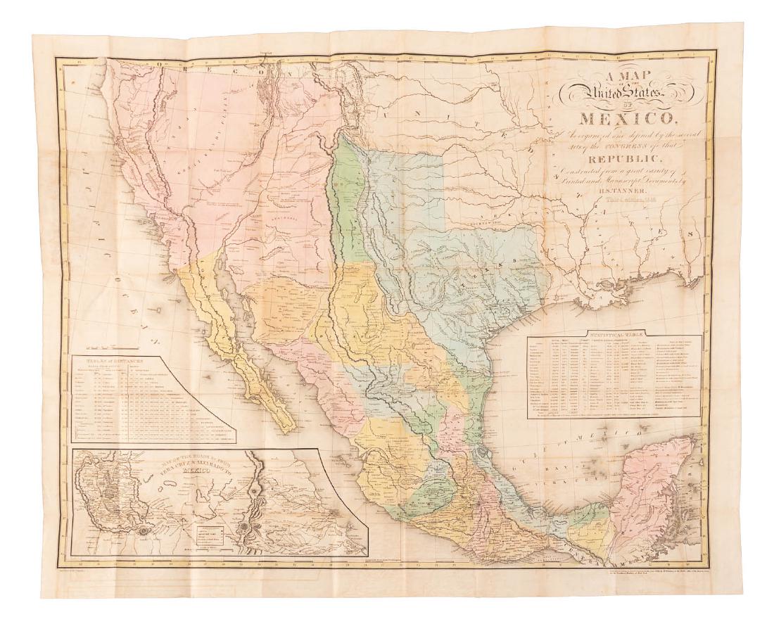 Tanner's map of Mexico 1846 - May 02, 2019 | PBA Galleries in CA
