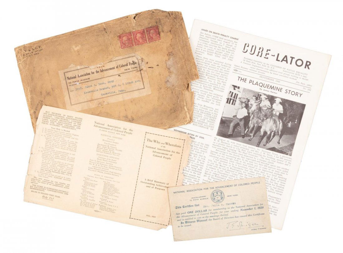 Early NAACP to CORE - rare ephemera of Civil Rights - Dec 19, 2019 ...