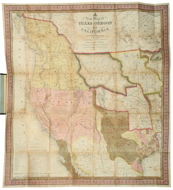 1111: Mitchell's 1846 Map of Texas, Oregon & California