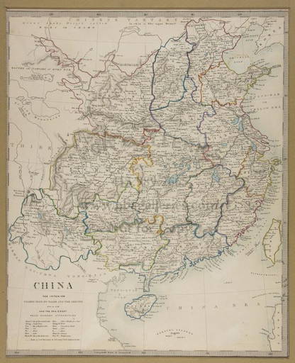 Sduk Map Of China C.1850