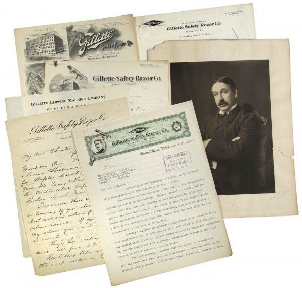 114: Archive of Gillette Razor Founder King Gillette