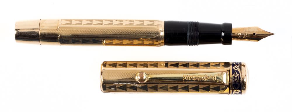 Parker Duofol Junior Fp, 18k Rolled Gold Overlay,