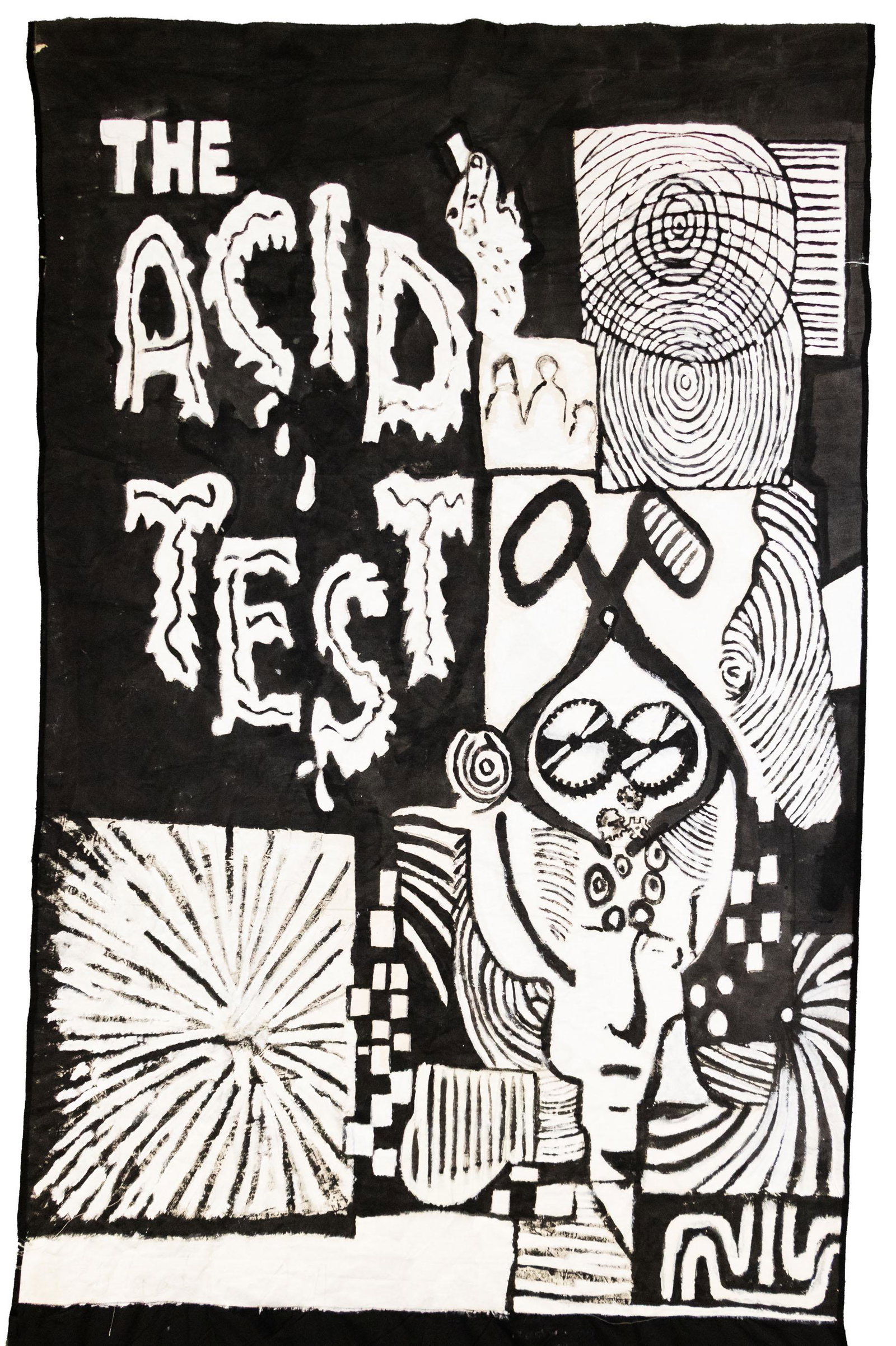 1960s Acid Test Banner With Original Art