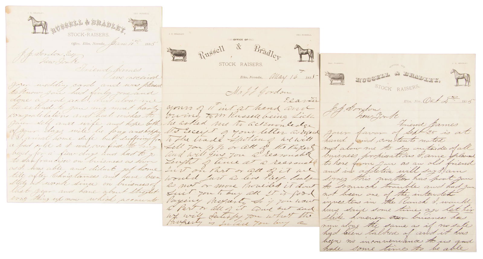 For Auction: Letters describing cattle ranch for sale (#0083) on Feb 04 ...