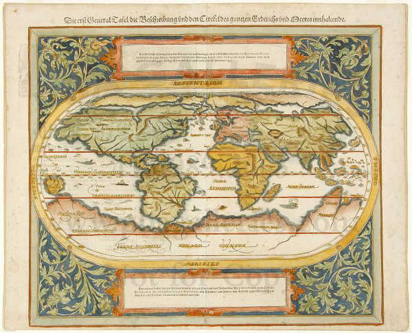 5: Munster map of the World c.1588