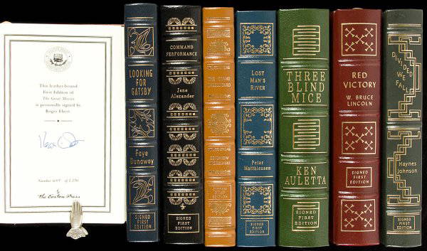 15 Signed 1st Editions Published By Easton Press