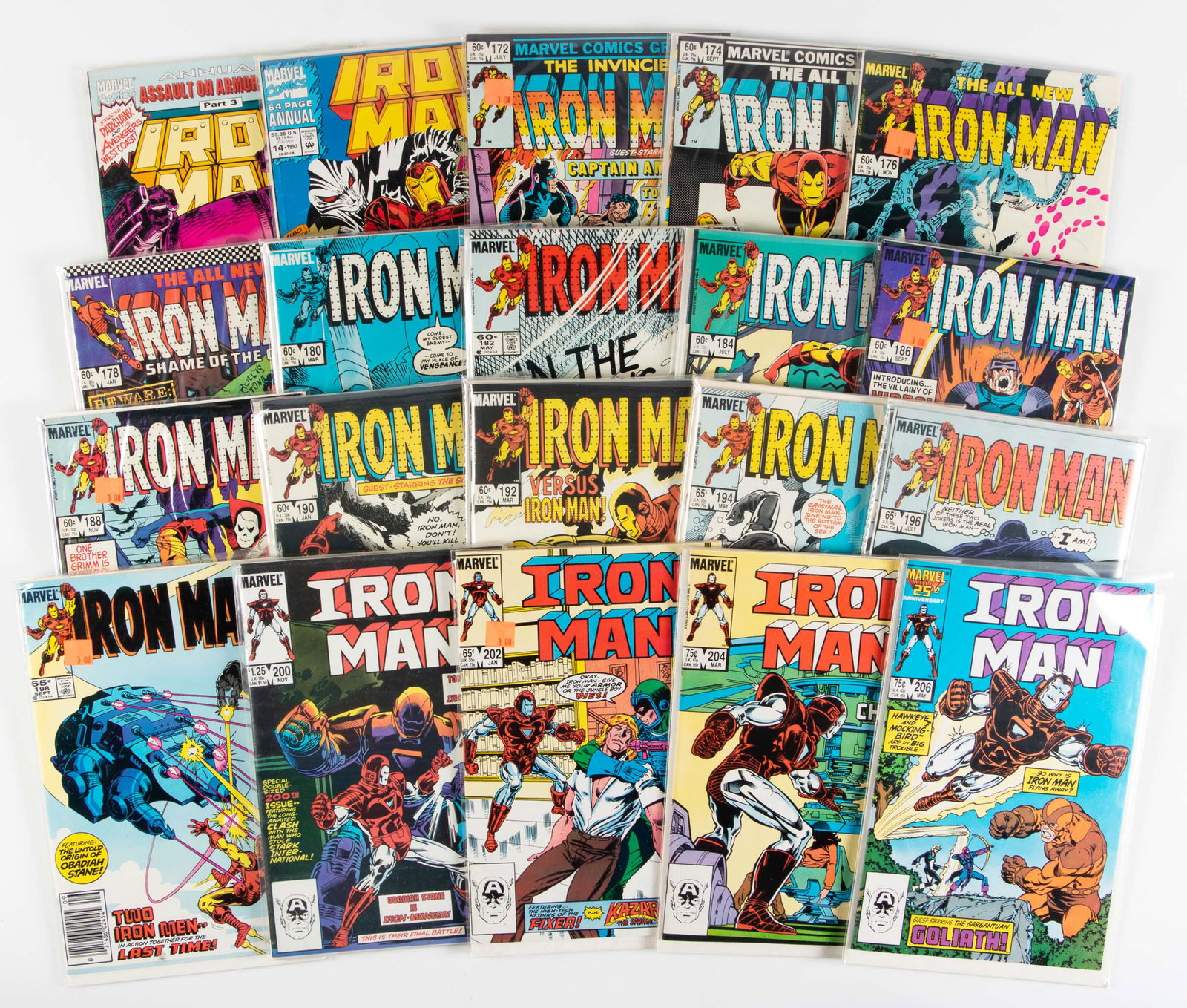 Iron Man: Lot Of Approx. 170 Comics * Vf/nm * 1980s 90s