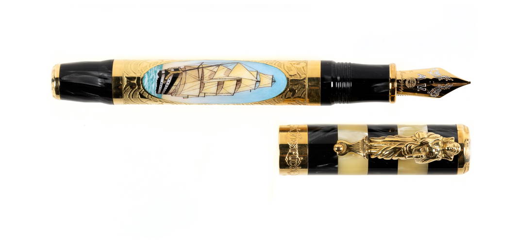 Montegrappa Amerigo Vespucci 18k Gold Ltd Ed Fp