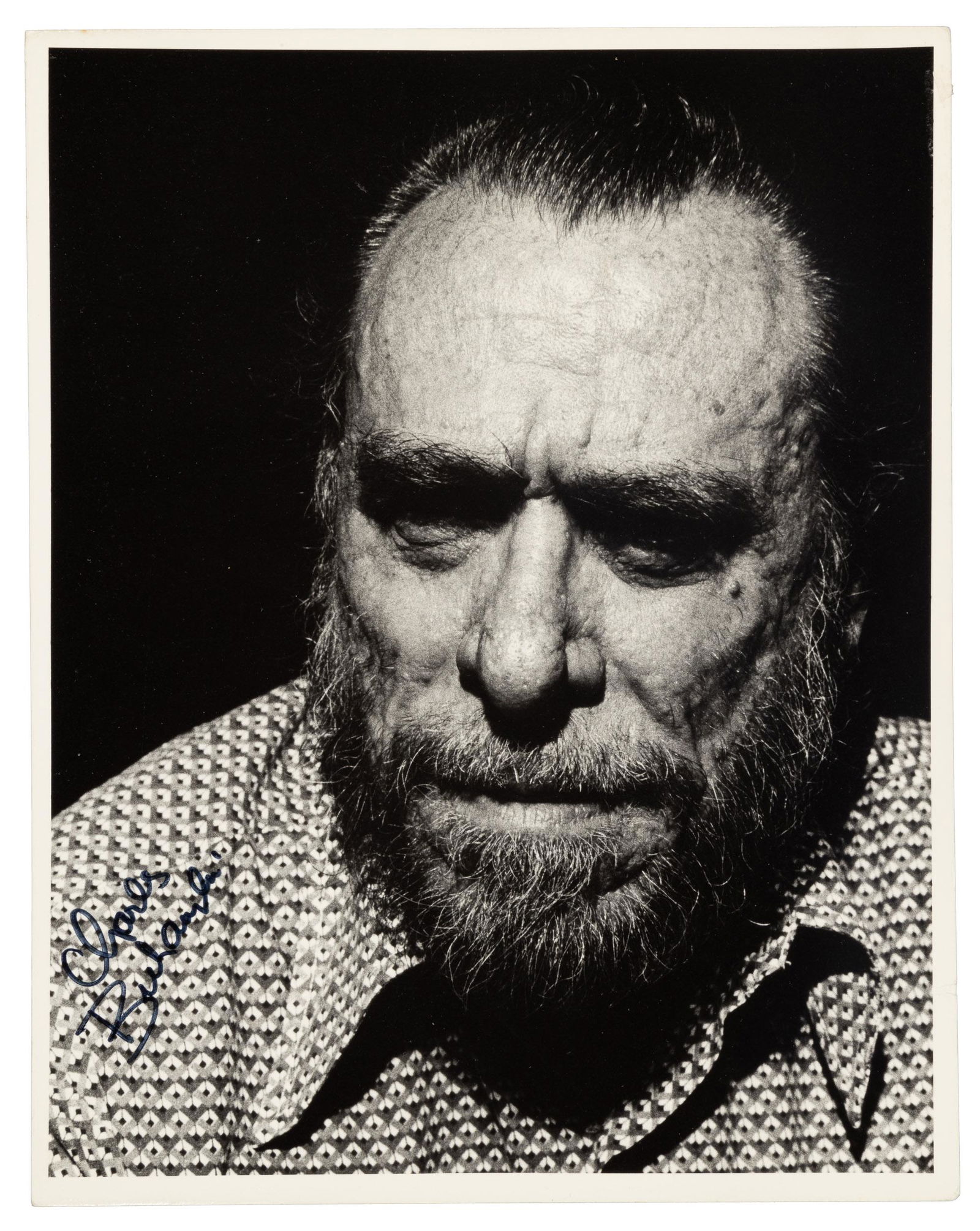 Signed photo of Charles Bukowski by Michael Montfort (#0407) on Oct 21 ...