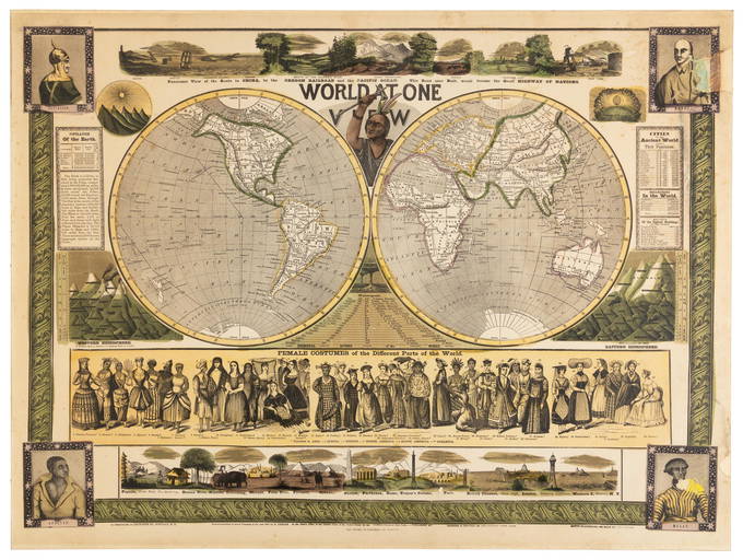 Marvelous Pictorial Map Of The World