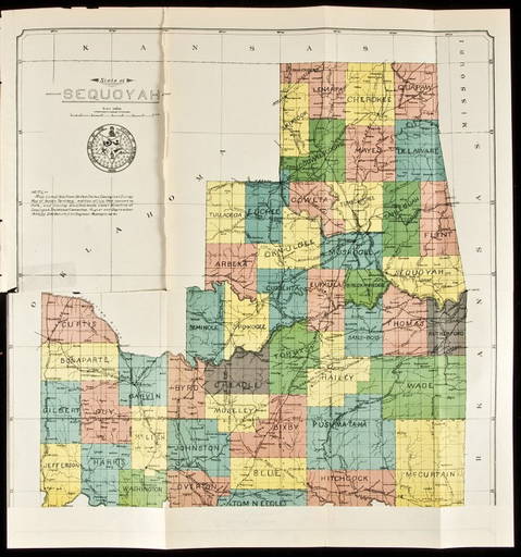 Proposed State Of Sequoyah, With Map