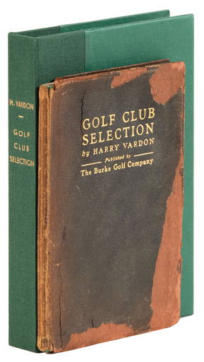 Vardon Selects His Clubs With Ads For His Line