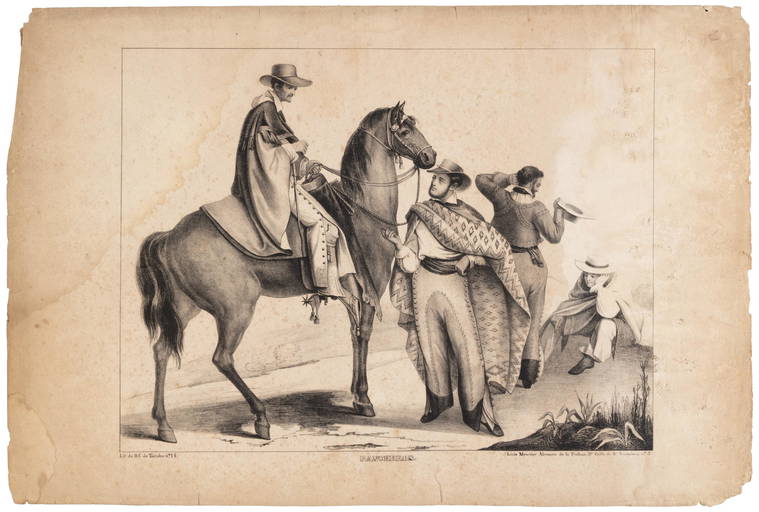 Rare lithograph of Mexican Rancheros (#0088) on Jun 30, 2022 | PBA ...