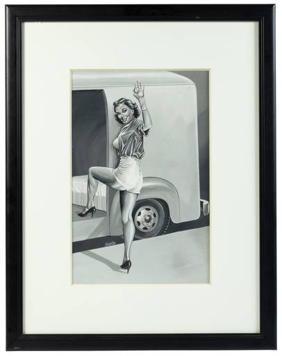 Original "sleaze" art by Doug Weaver - Dec 01, 2022 | PBA Galleries in CA