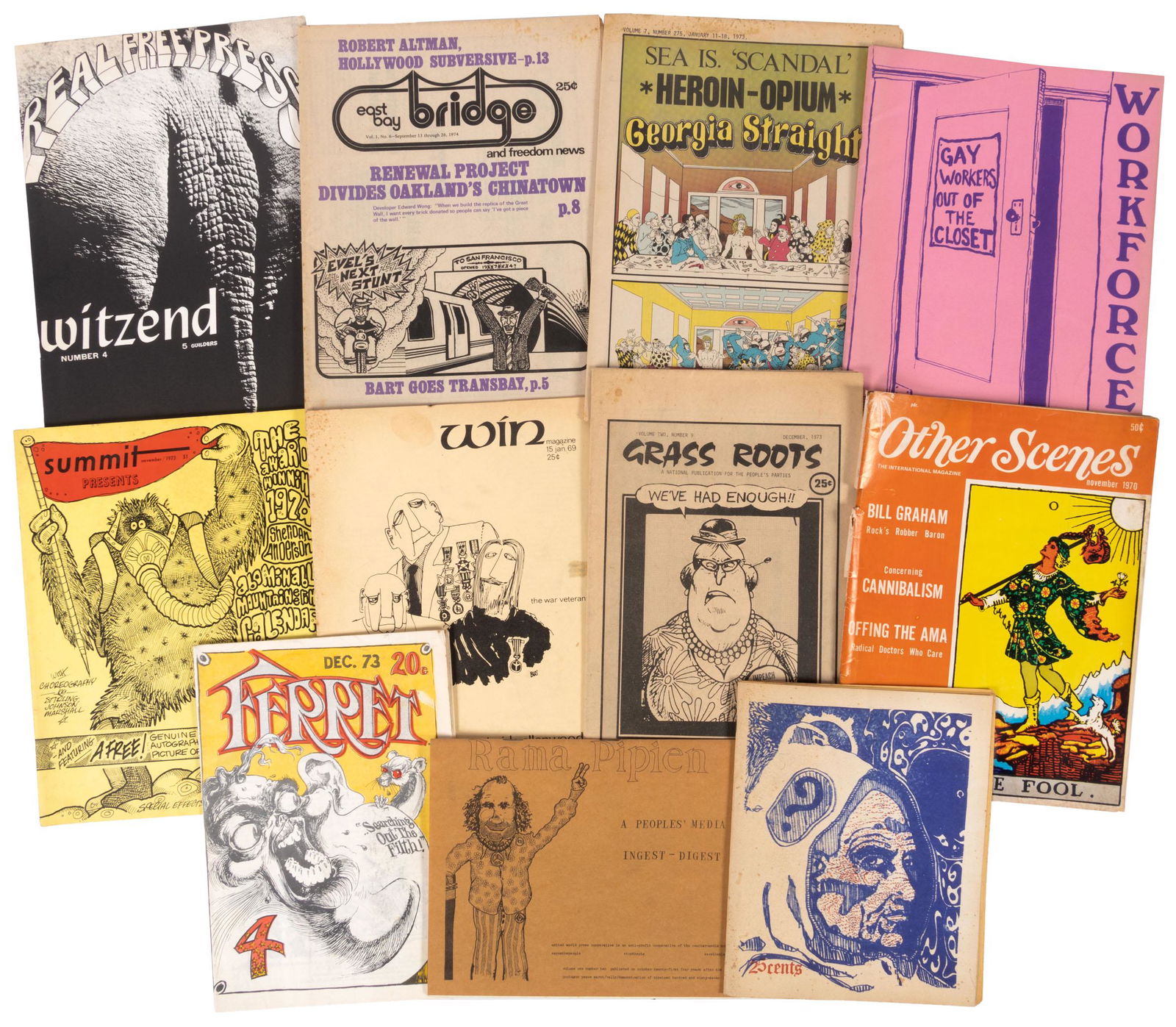 16 Underground Newspapers And Magazines 1967 74