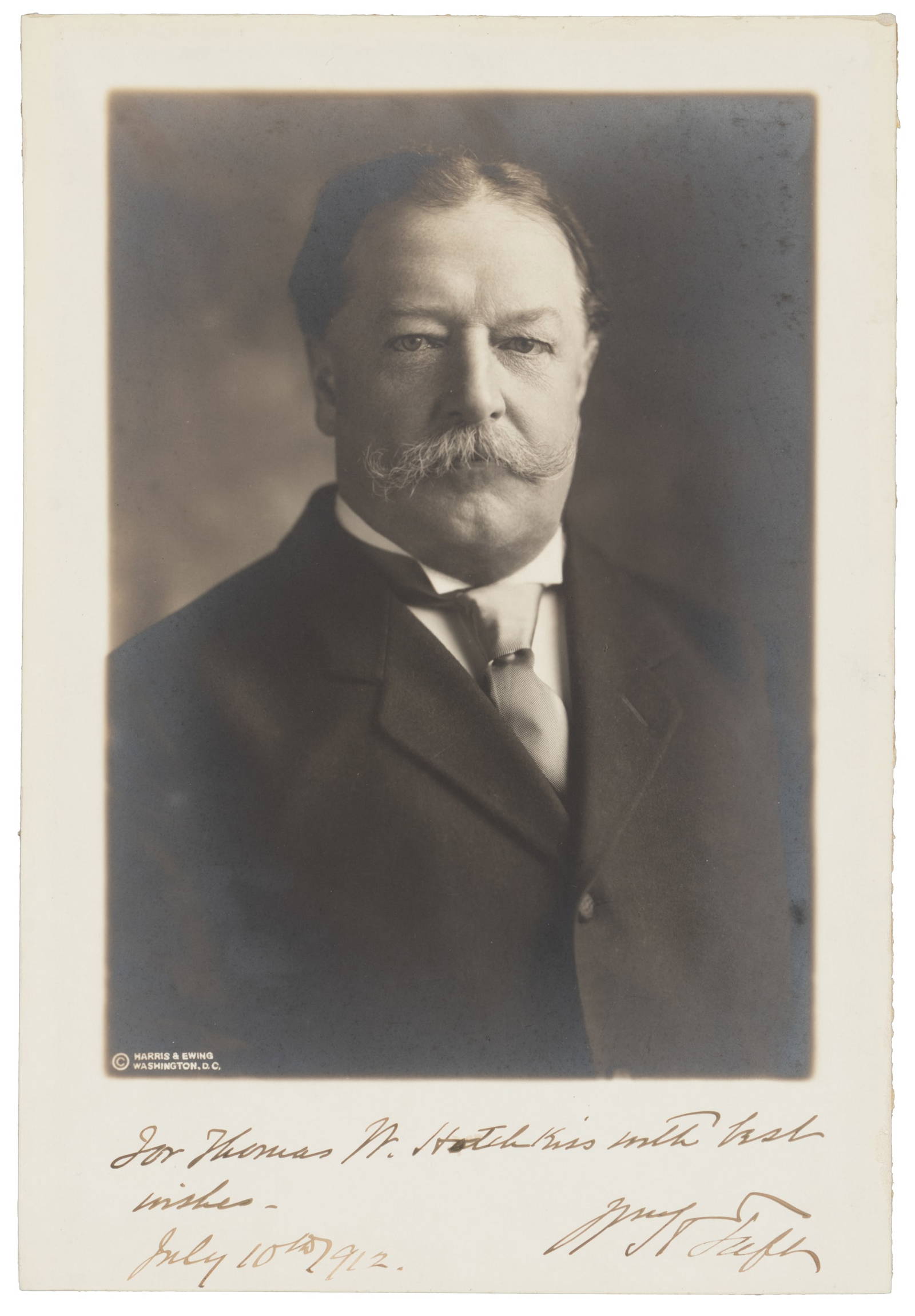 Signed By U.s. President William Howard Taft Auction