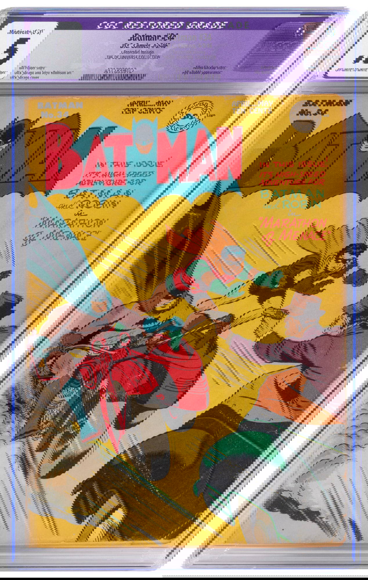 Batman #34 * Robin Trains In Vain Auction