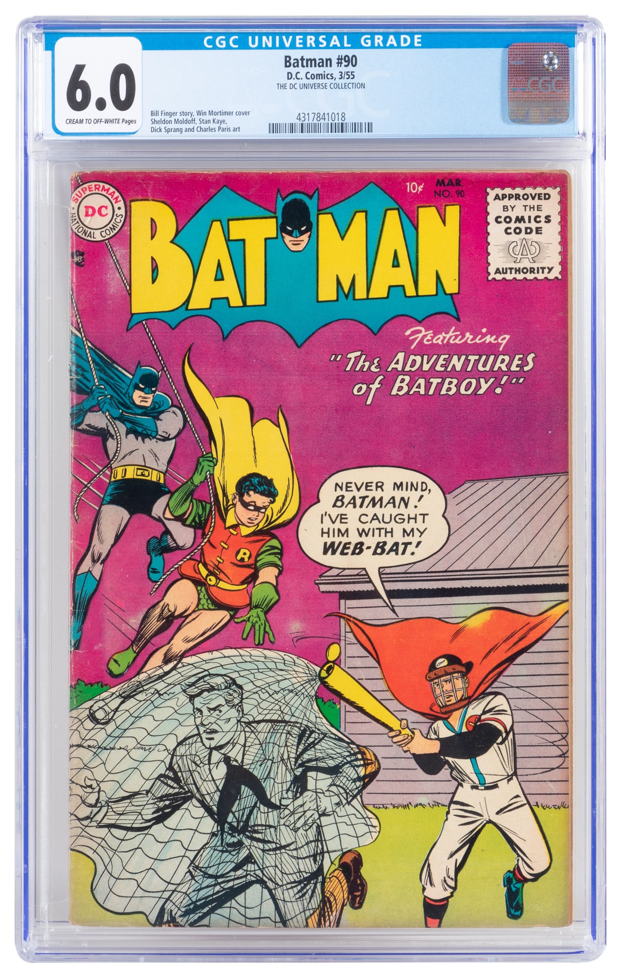 Batman #90 * Cgc 6.0 * Batman And Robin Meet Batboy * Dc Universe ...