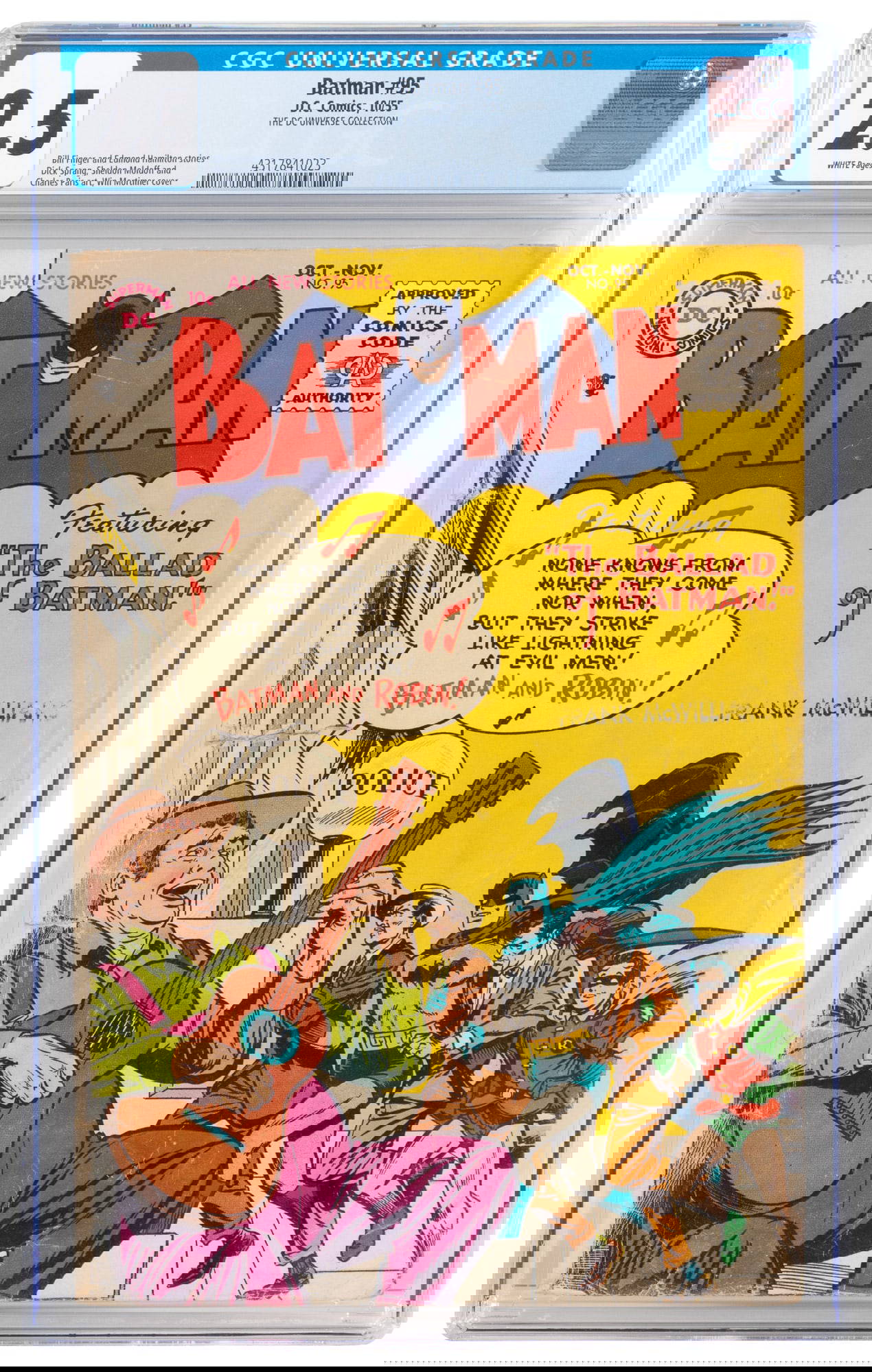 Batman #95 * Cgc 2.5 * Batman's Traveling Road Show * Batman's ...