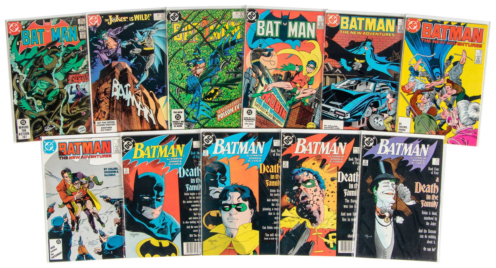 Batman #s 357, 366-368, 408-410, & 426-429 * Lot Of 11 Key Jason Todd ...