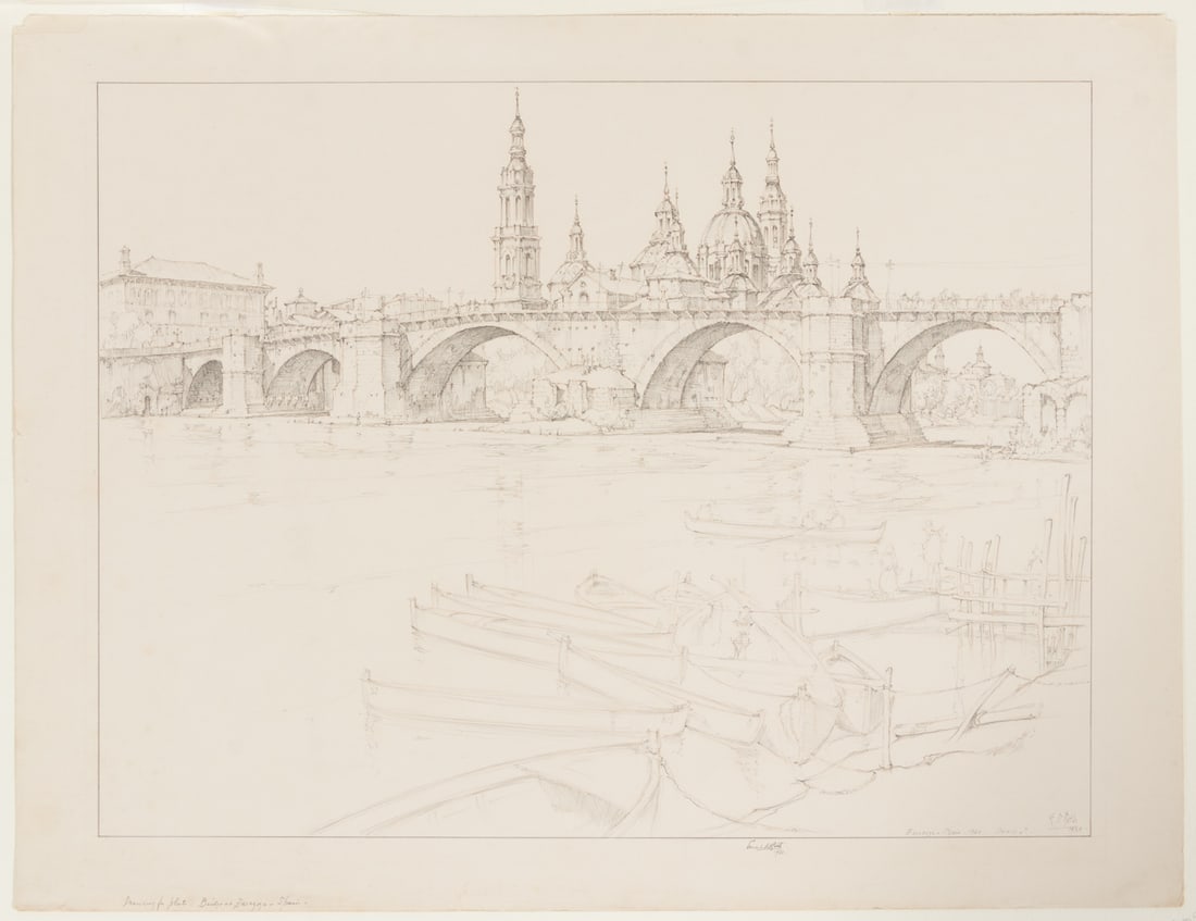 Original Drawing Signed By Ernest D. Roth