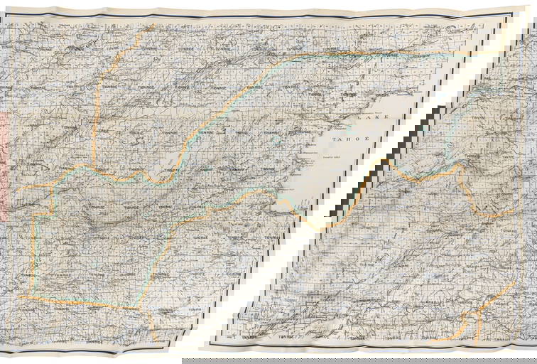 Folding Map Of Placer County Cal., 1914