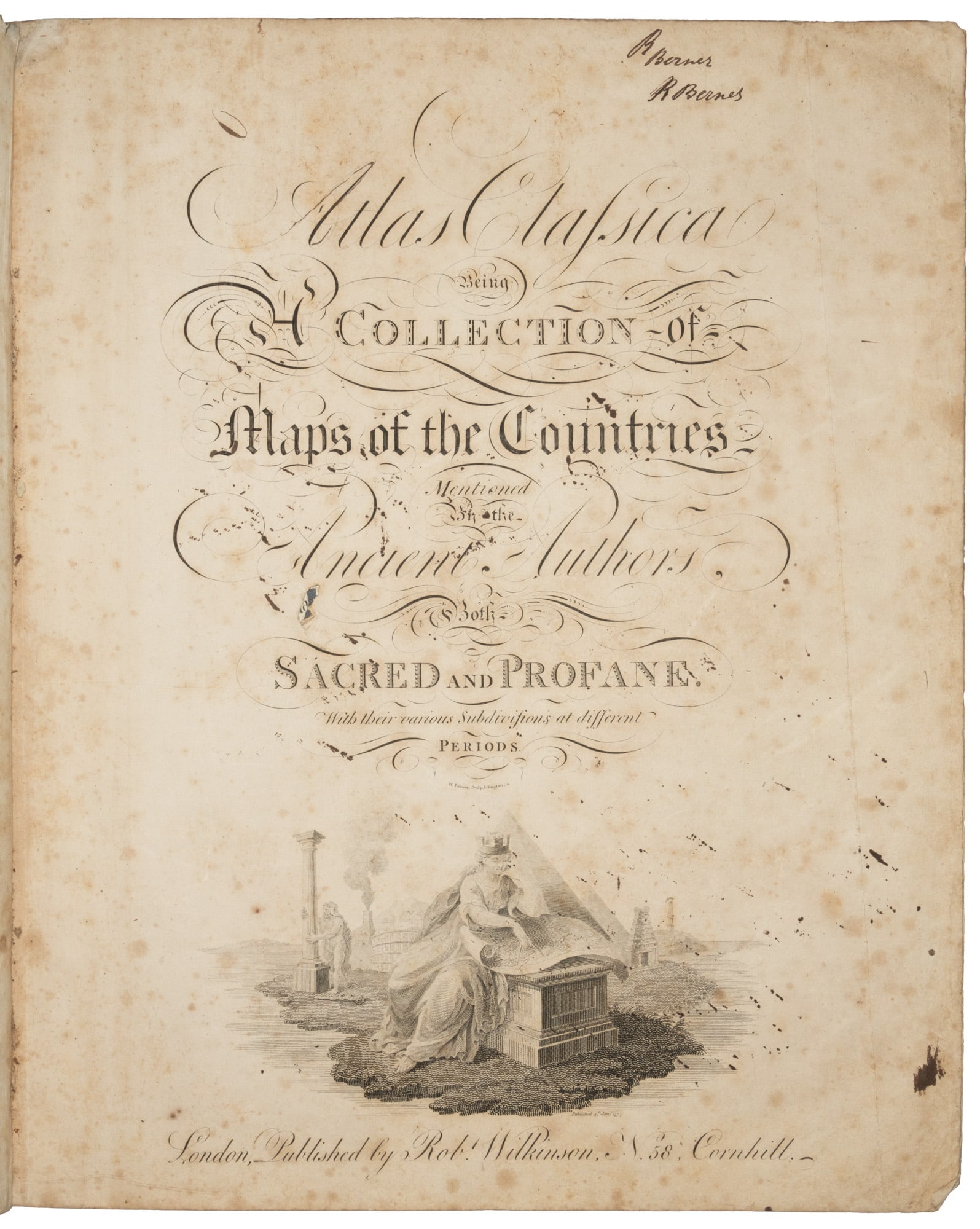 Wilkinson Atlas Classica, 1808 Hand-colored Maps Auction