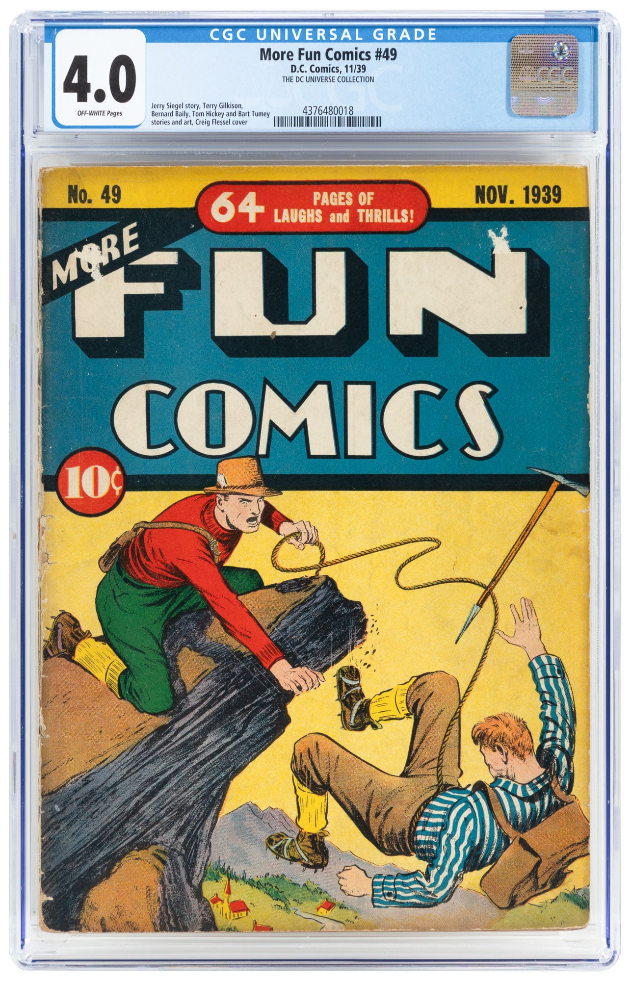 More Fun Comics #49 * Flessel * Moldoff * Baily Auction