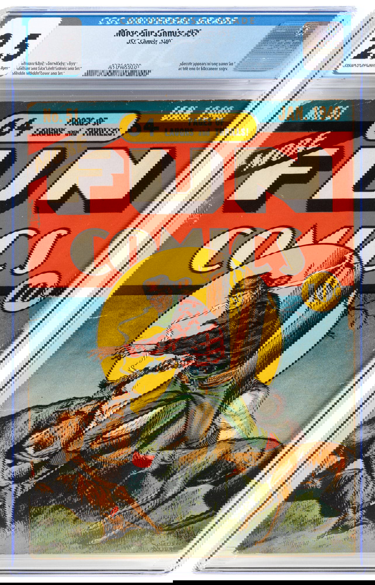 More Fun Comics #51 * Cgc 2.5 * 1st Spectre Appearance Auction