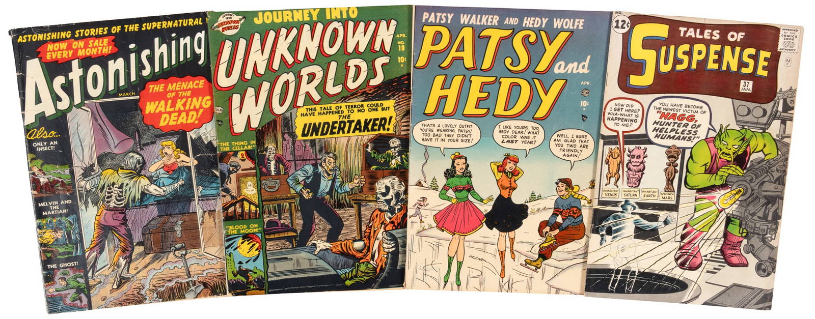 Atlas Grab Bag: 4 Marvel-atlas Mags * Astonishing, Unknown Worlds ...