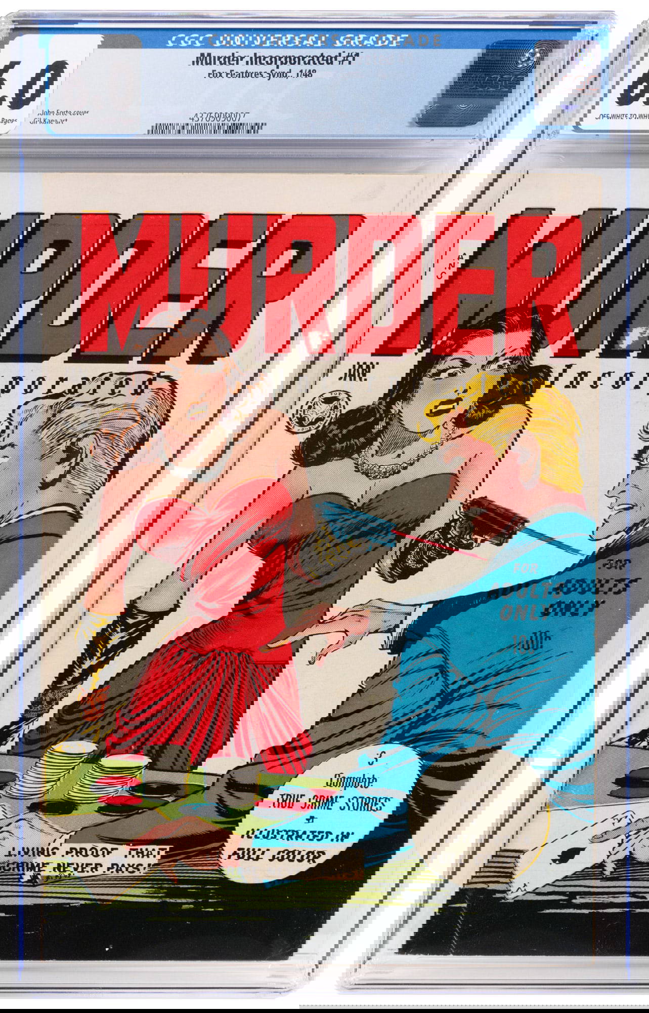 Murder Incorporated #1 * Cgc 6.0 * Dead Man's Hand Auction