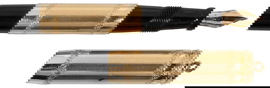 18k Yellow Gold Case Parker Piaget Fountain Pen Auction