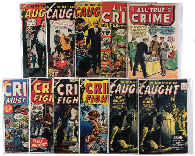 Lot Of 11 Atlas Crime Mags * All True Crime * Caught * Crime Fighters ...