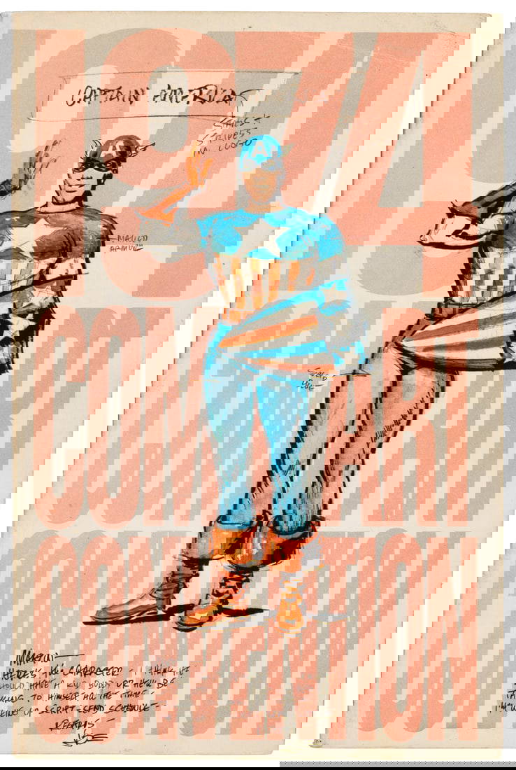 1974 Seuling Comic Con Book * Signed By 21 Legends Auction