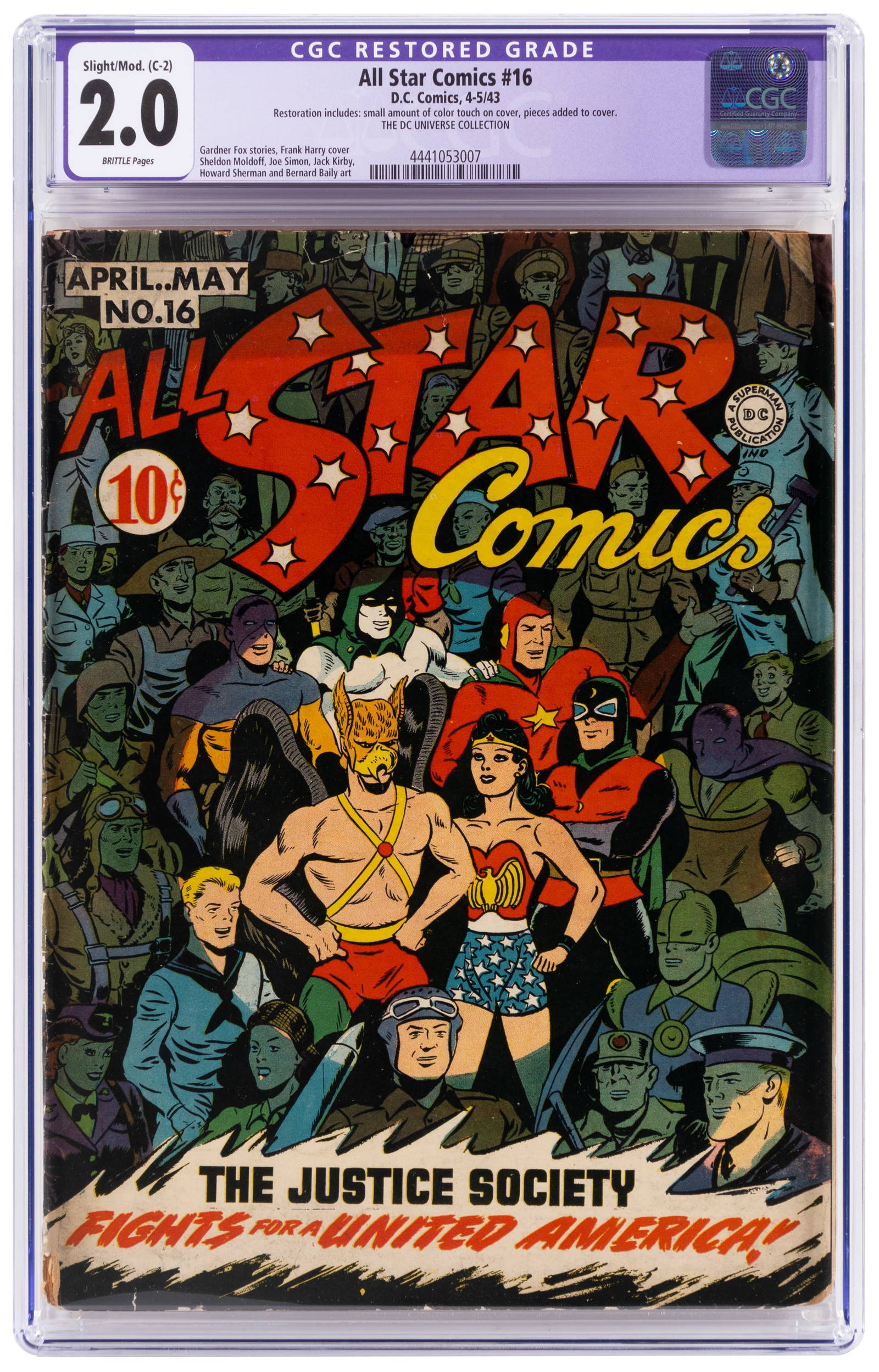 All Star Comics #16 * Dc Universe Collection Auction