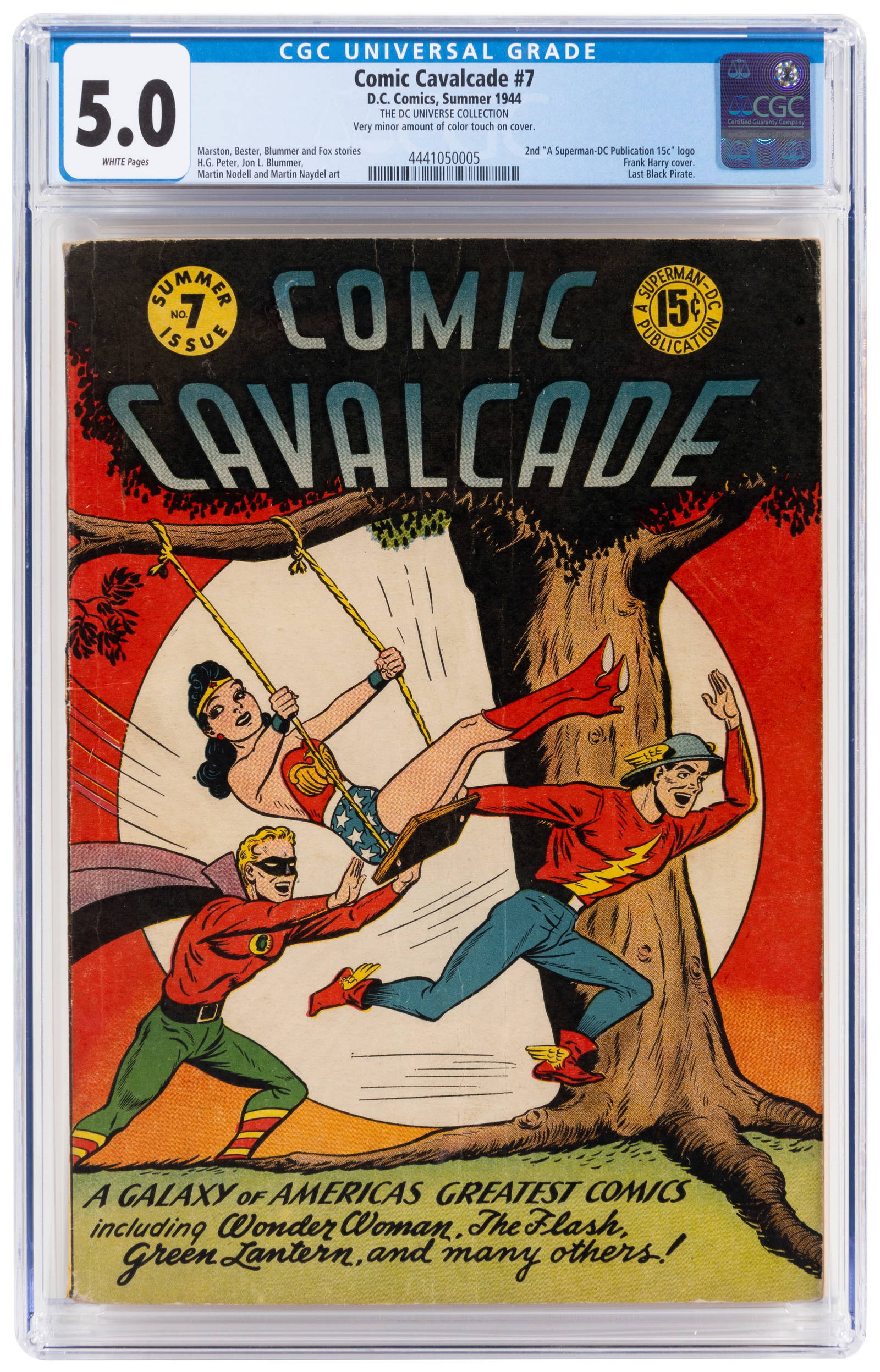 Comic Cavalcade #7 * Cgc 5.0 * White Pages Auction