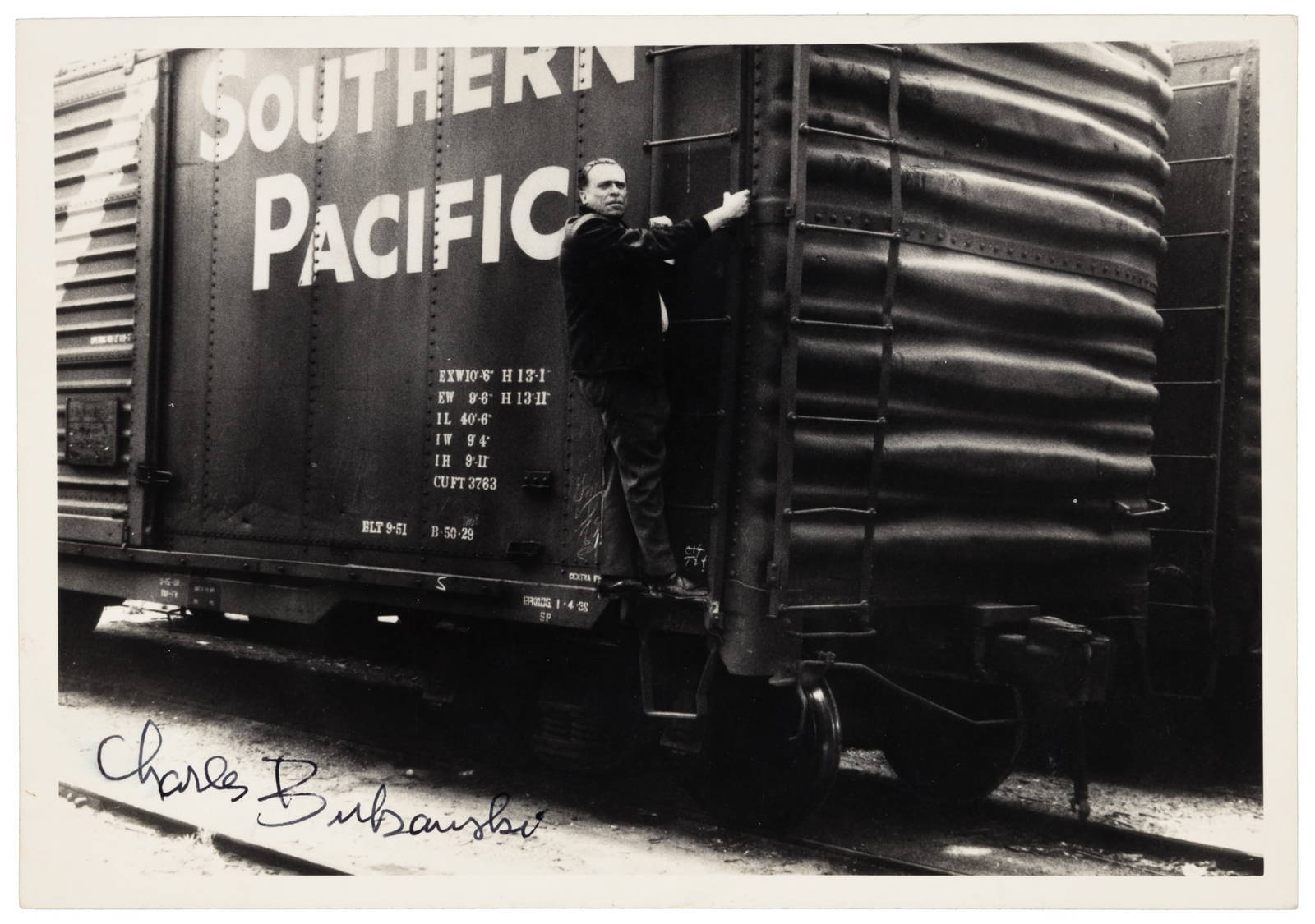 Signed Bukowski Boxcar Photo Auction