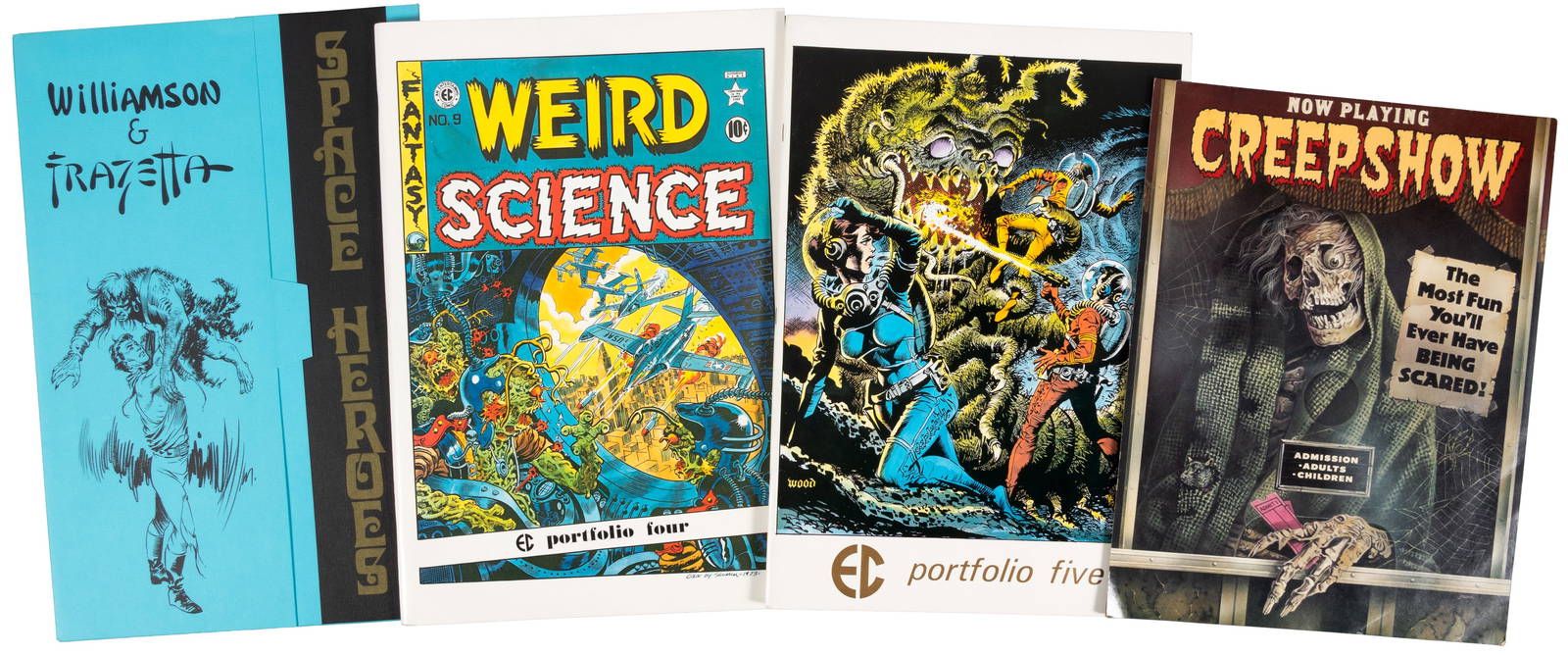 Ec Portfolios * Williamson/frazetta * Creepshow Promo * Lot Of 4 Ec ...