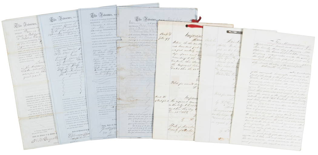 Seven 19th C. Western U.s. Mining Documents