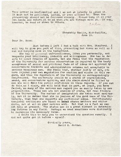 1900 ‘radical’ Professor Fired At Stanford