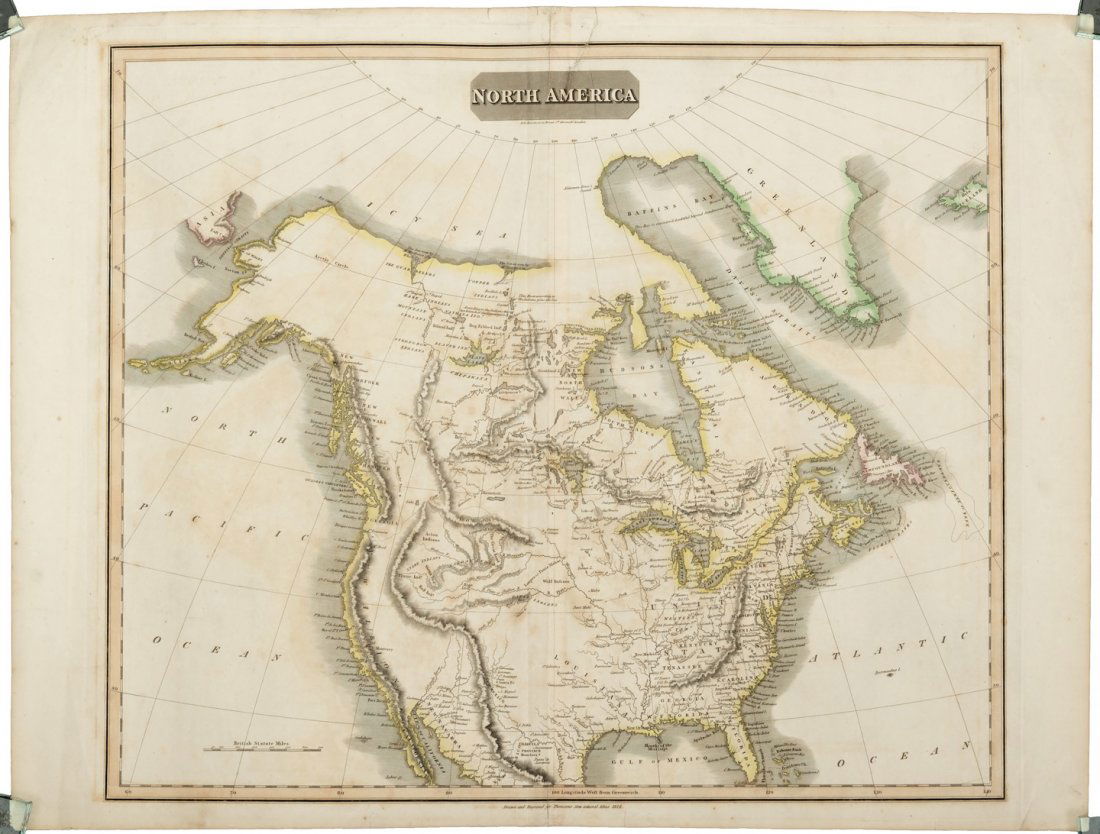 Thomson Map Of North America 1814