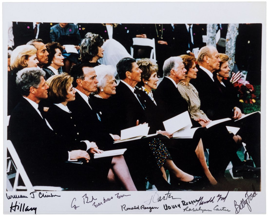 Signed by 5 Presidents and 5 First Ladies