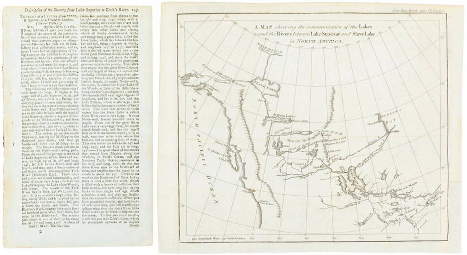 Peter Pond map of northern Canada 1790 - Oct 29, 2015 | PBA Galleries in CA