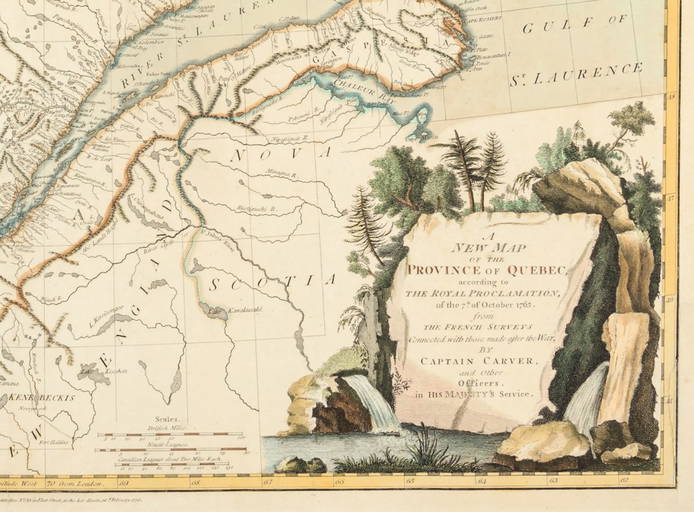 Rare Map Of Quebec 1776