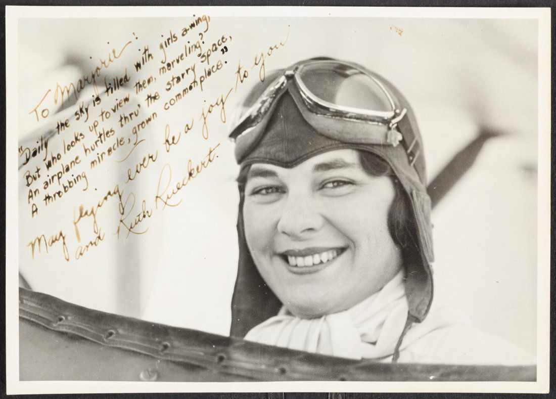 Photo album of women aviators in the 1930s